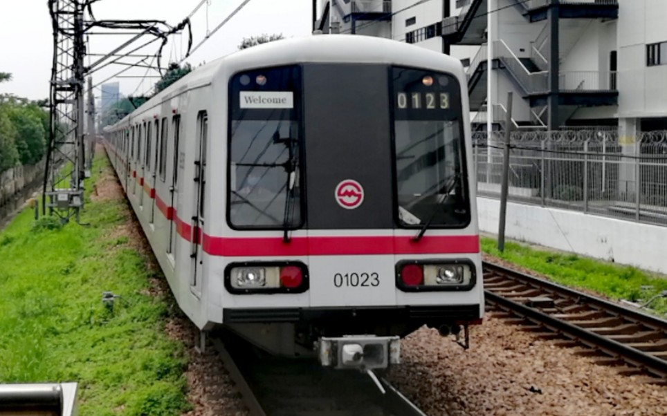 上海地铁1号线01A03老八01023莲花路进站+锦江乐园出站(莘庄往富锦路方向)_哔哩哔哩_bilibili