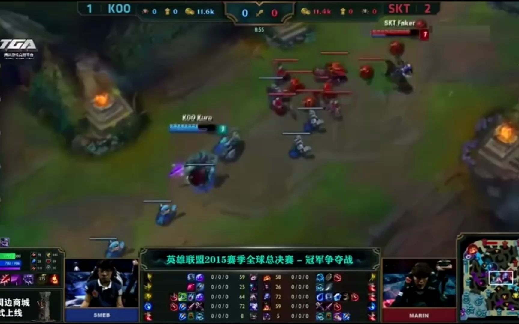 S5大魔王FAKER流浪法师精彩操作_哔哩哔哩_bilibili