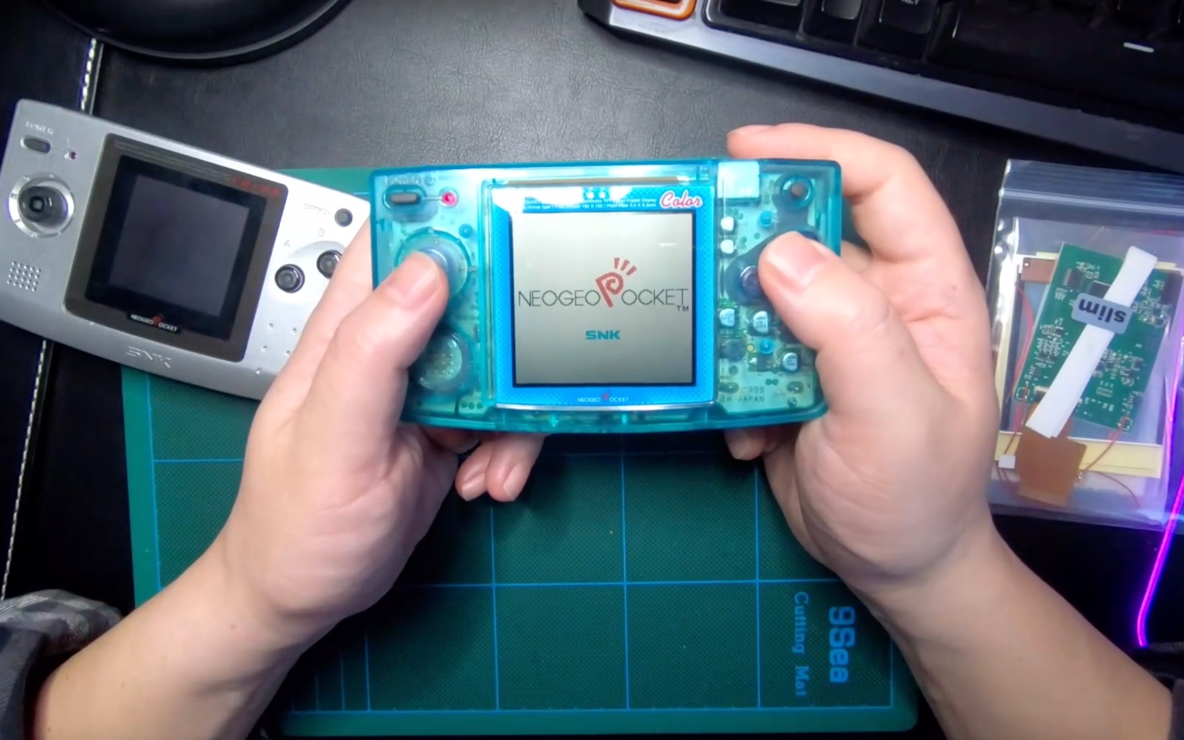 Neogeo Pocket Color Slim版改造高亮屏｜NGPC游戏推荐！_哔哩哔哩bilibili_教程