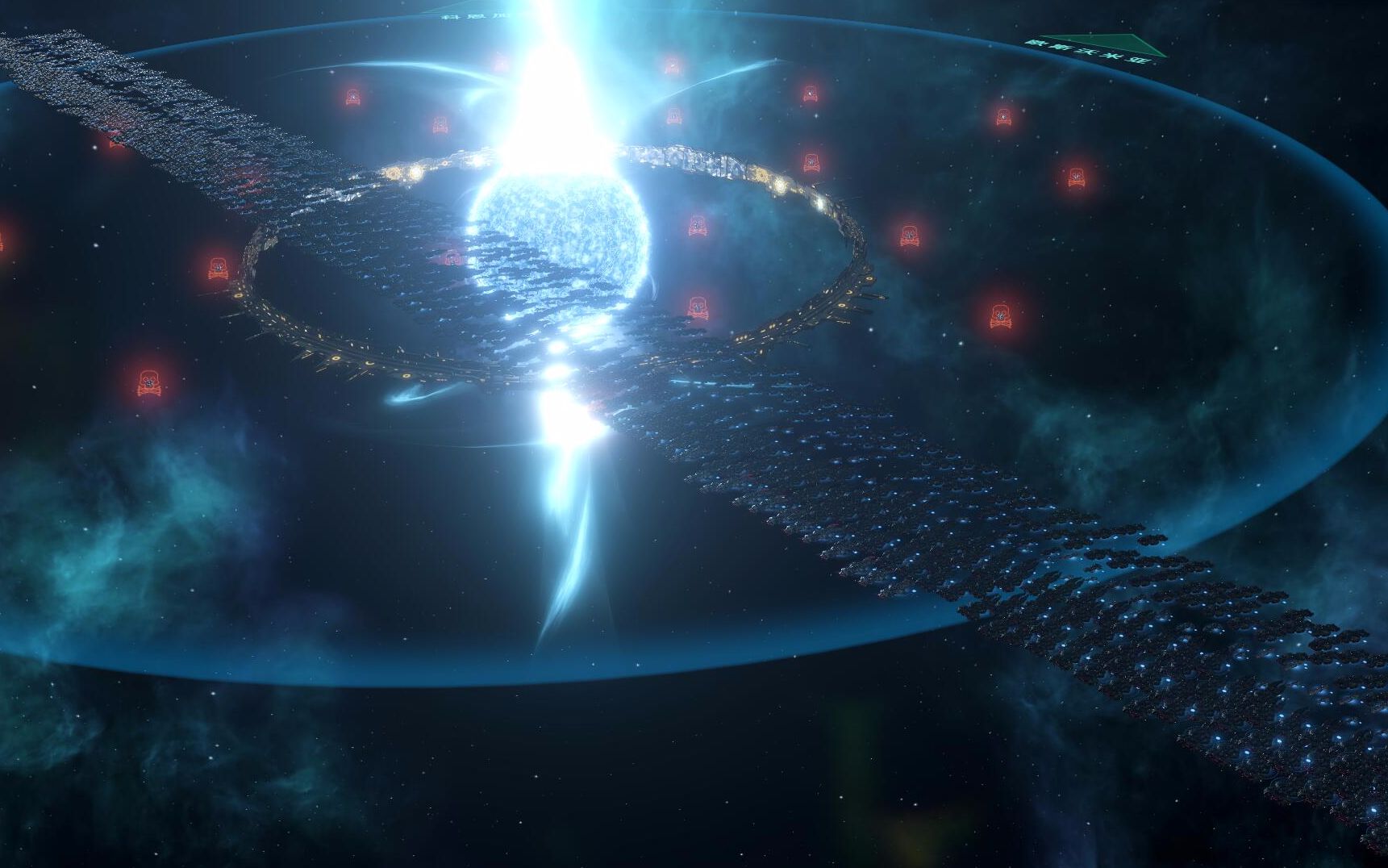 [Stellaris群星]第四天灾1V19帝国宣战全银河，战损8M超大规模战役！_哔哩哔哩_bilibili