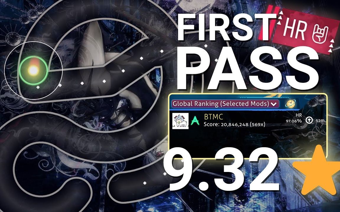【osu 转载】间距串的天花板 BTMC！ICDD 新歌 HR First PASS！！_哔哩哔哩_bilibili