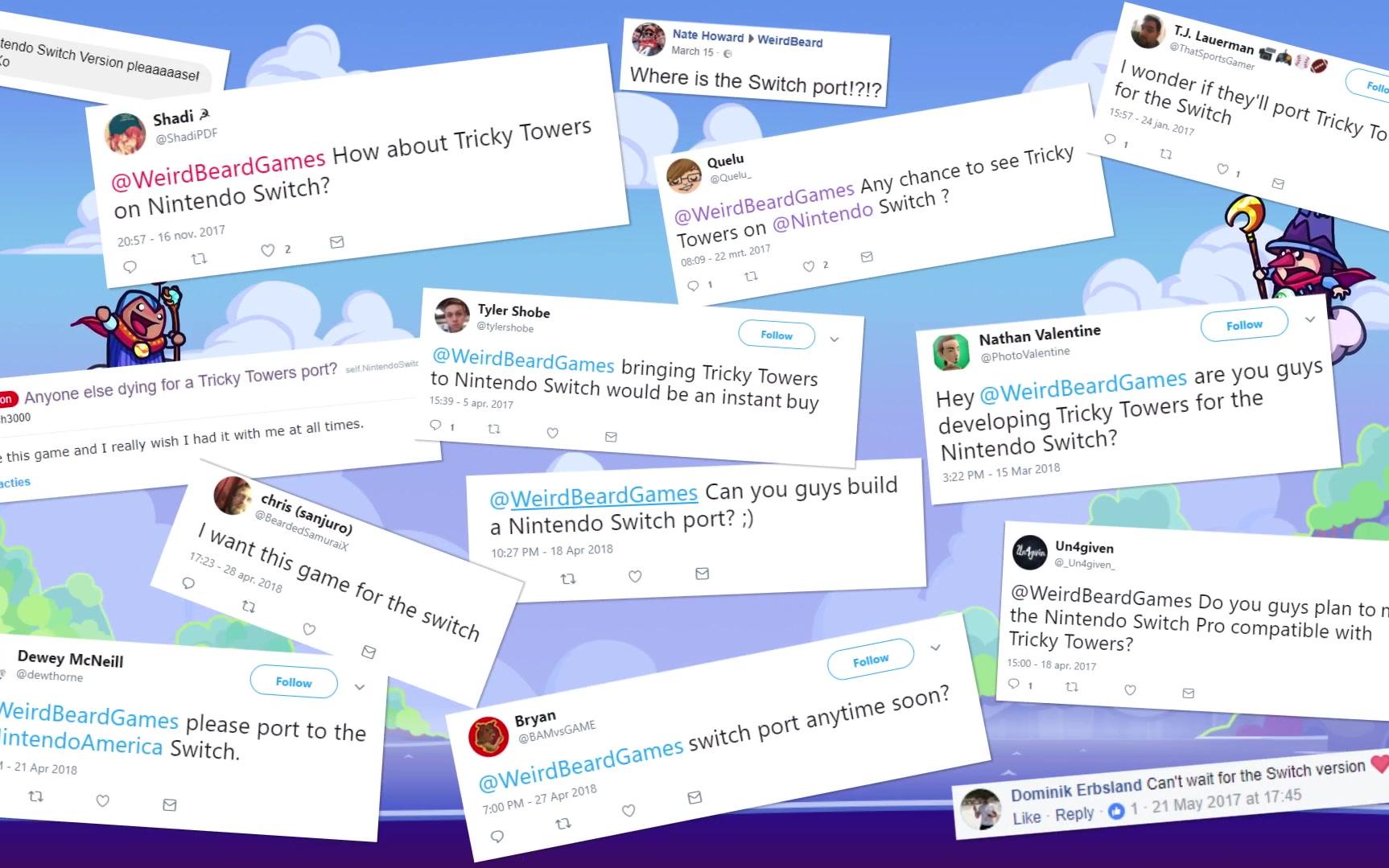 Tricky Towers Nintendo Switch Announcement Trailer_哔哩哔哩_bilibili