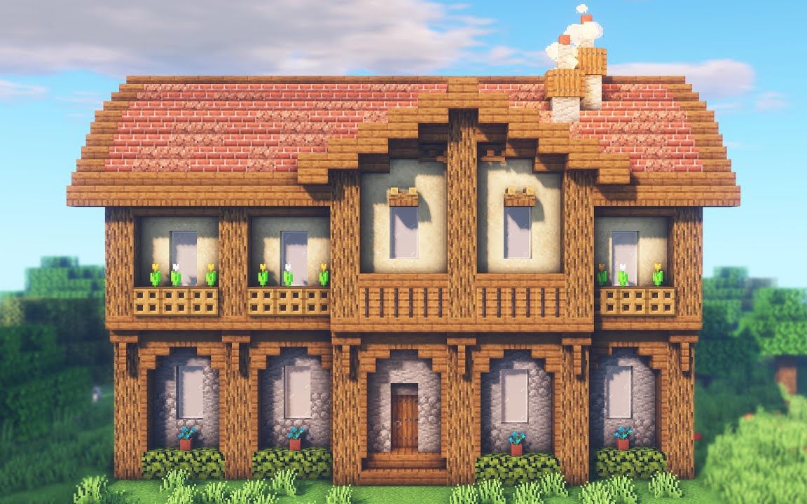 【Minecraft】我的世界大型中世纪房屋教程