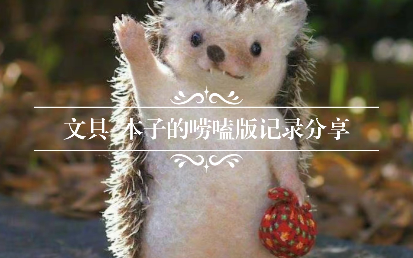 唠嗑版 文具本子的记录分享_哔哩哔哩_bilibili