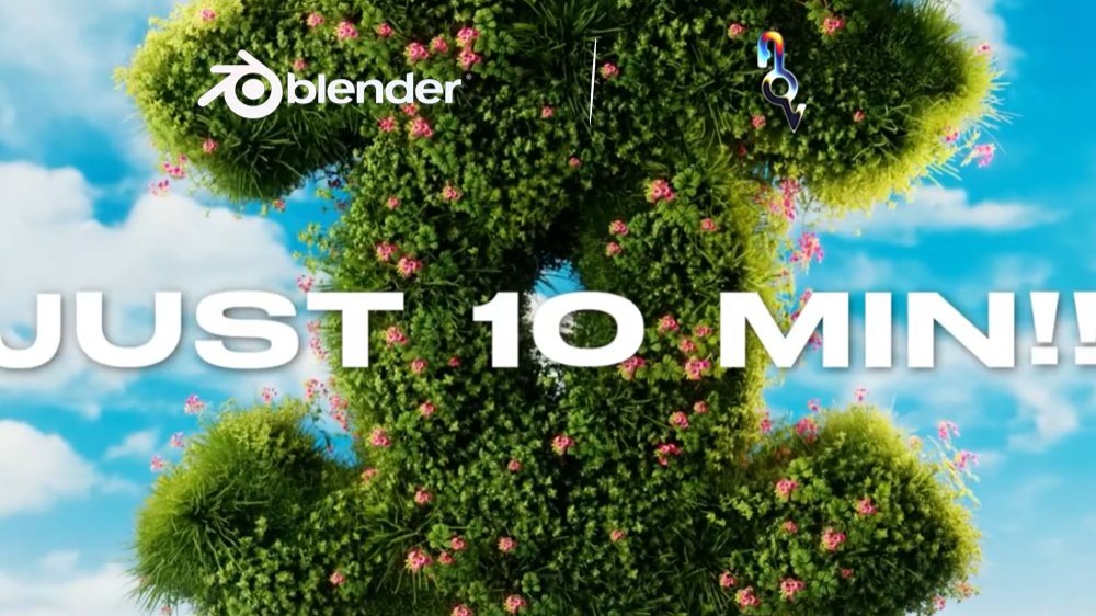 Blender | 快速制作顶级制作水准草丛广告效果--AOV视觉科学---AOV视觉科学--哔哩哔哩视频