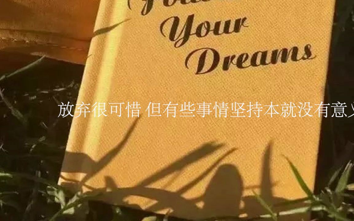 放弃很简单，但有些东西坚持没有意义 表示失望透顶的文案 哔哩哔哩
