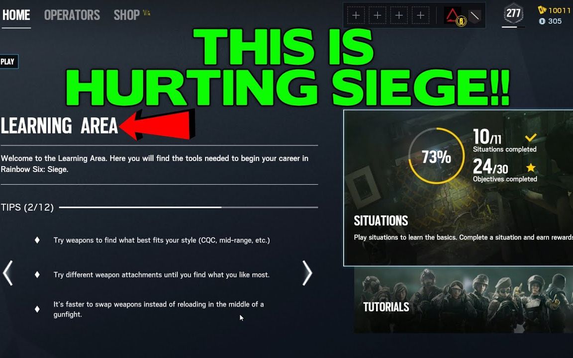 How To Get Siege Back On Track Part 1 New Player Onboarding_哔哩哔哩_bilibili