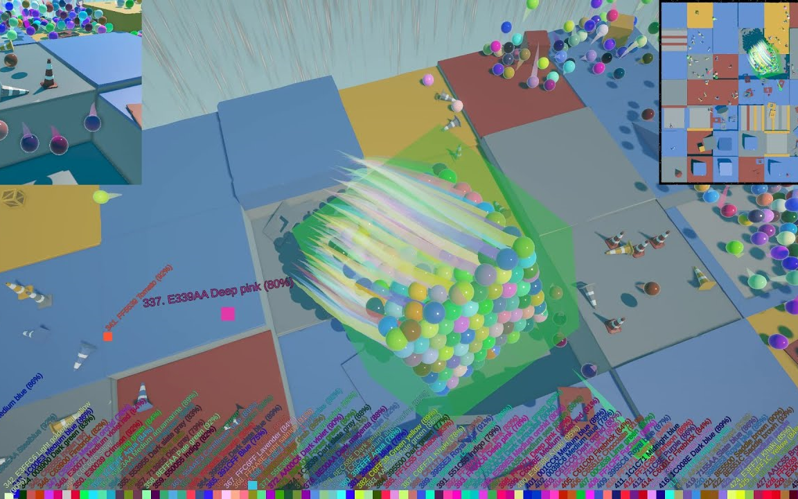 逃离彩虹块——1000色球球的生存竞赛！【Lost Marbles 3D】 - 哔哩哔哩