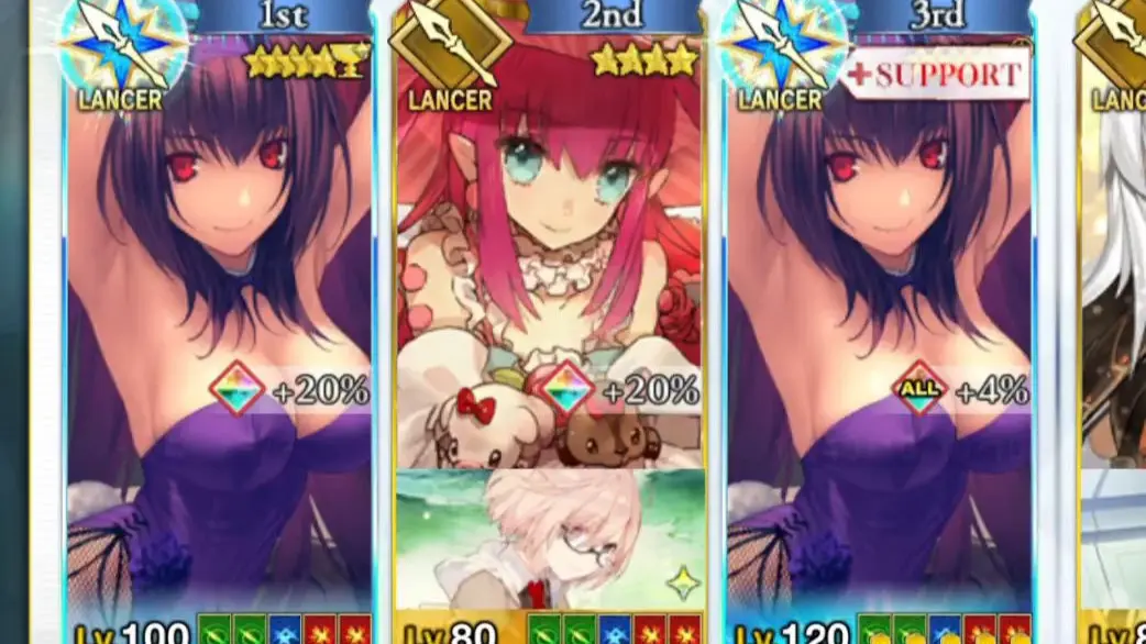 双枪美少女1T 100★★★冠位枪戴冠战副本因陀罗_哔哩哔哩bilibili_FGO