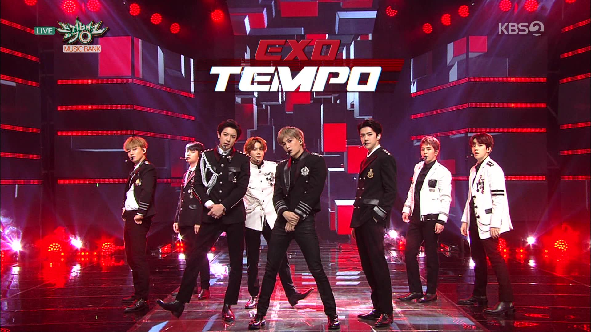 181116 KBS 音乐银行 EXO - Tempo_哔哩哔哩_bilibili