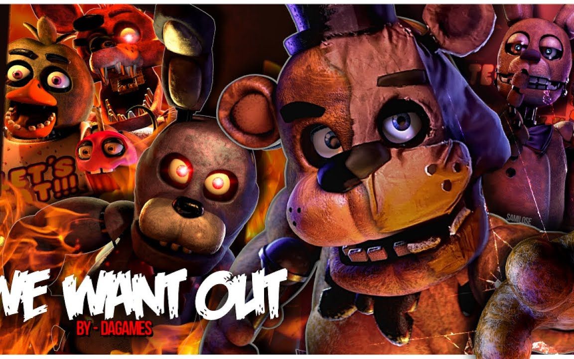 [FNAF/SFM/4K] 中文字幕 我们想逃出生天 we want out-账号已注销-FNAF-哔哩哔哩视频