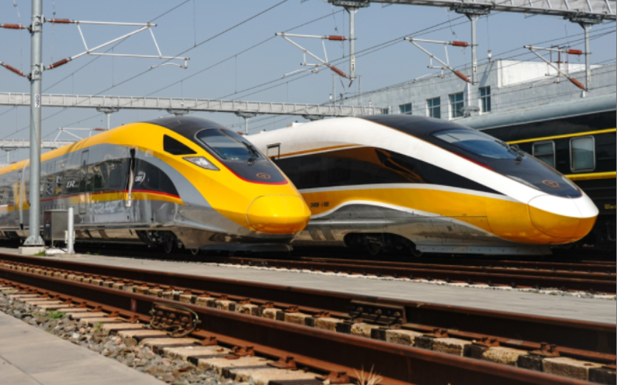 审美在线！CR450试验列车！CR400AF-J通过长沙，铁科院复兴号动检