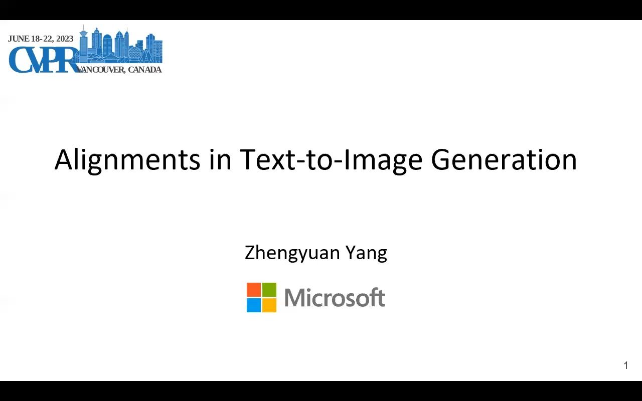 Cvpr2023 Tutorial Talk Alignments In T 哔哩哔哩 
