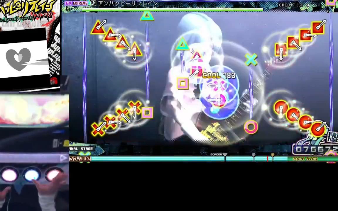 【PDA Future Tone】unhappy refrain (EXTRA EXTREME手元 PERFECT)【附解说】_哔哩哔哩 ...