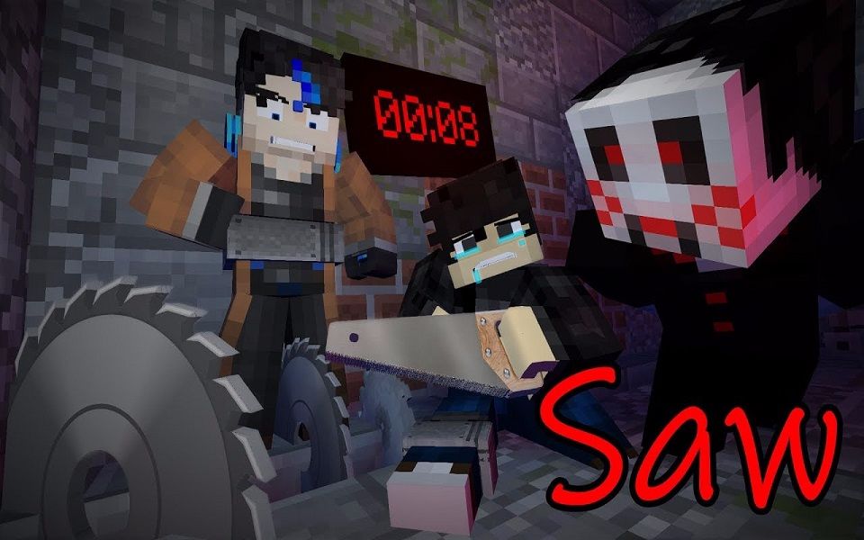 【Batman4014】【我的世界动画】电锯惊魂！_哔哩哔哩_bilibili