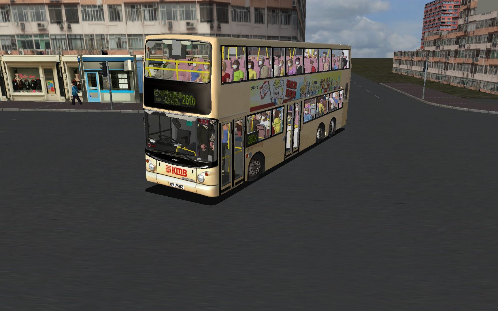 (此路線能幫助九巴賺大錢 EP.3) OMSI 2 KMB 260X紅磡站>寶田_哔哩哔哩_bilibili