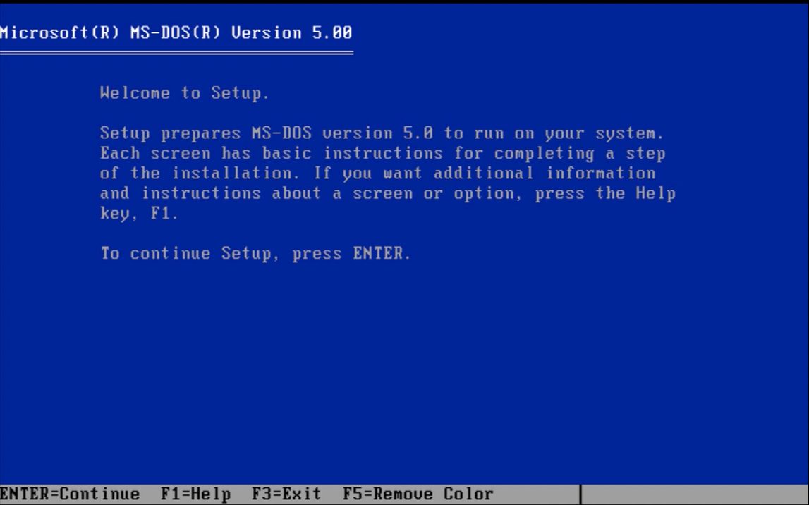 MS-DOS5.0体验。(附加DOS软件安装）_哔哩哔哩_bilibili