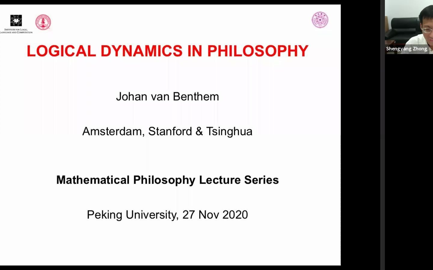 "Logical Dynamics in Philosophy" by Johan van Benthem (MathPhil20)_哔哩哔哩 ...