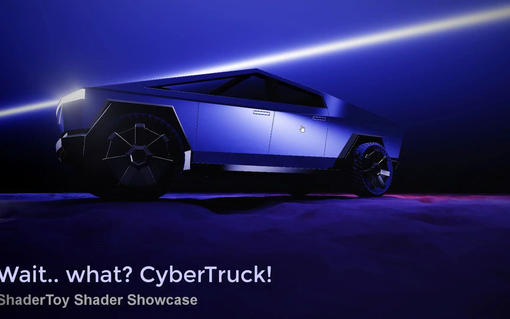 Shader Showcase Wait what CyberTruck!_哔哩哔哩_bilibili