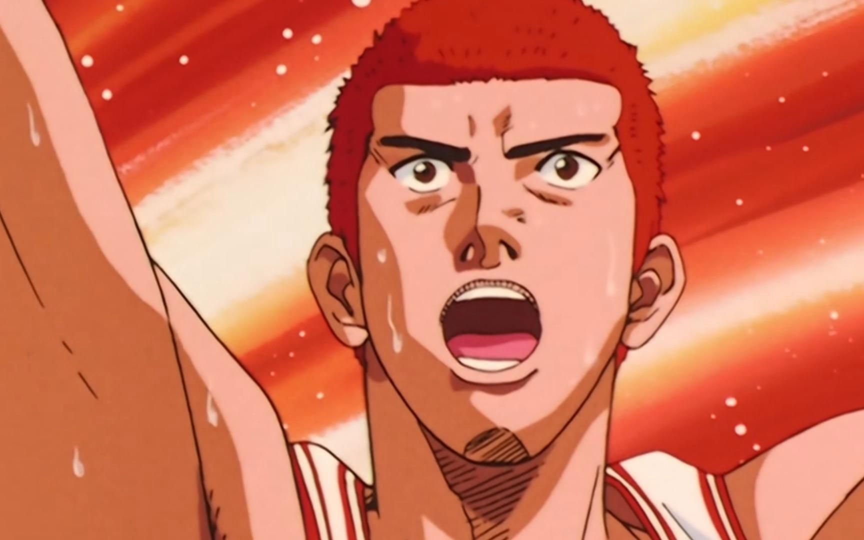 这球全场最亮，樱木花道中投终于是进了，灌篮高手100_哔哩哔哩_bilibili