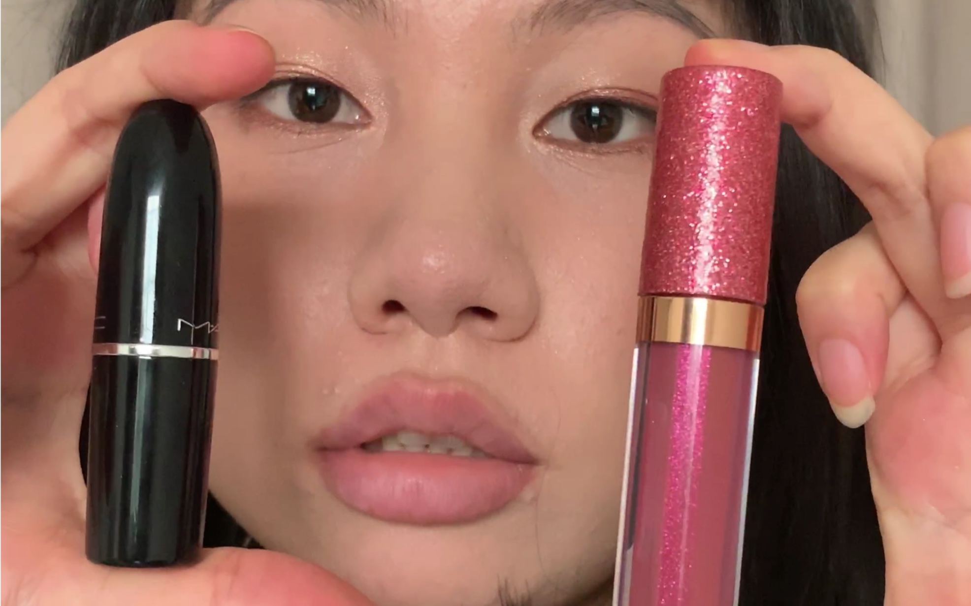 口红唇釉试色｜MAC口红544｜CT唇釉walk of no shame｜自然百 - 哔哩哔哩