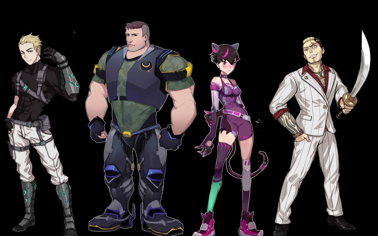 独立游戏Overrider第一批角色展示_哔哩哔哩_bilibili