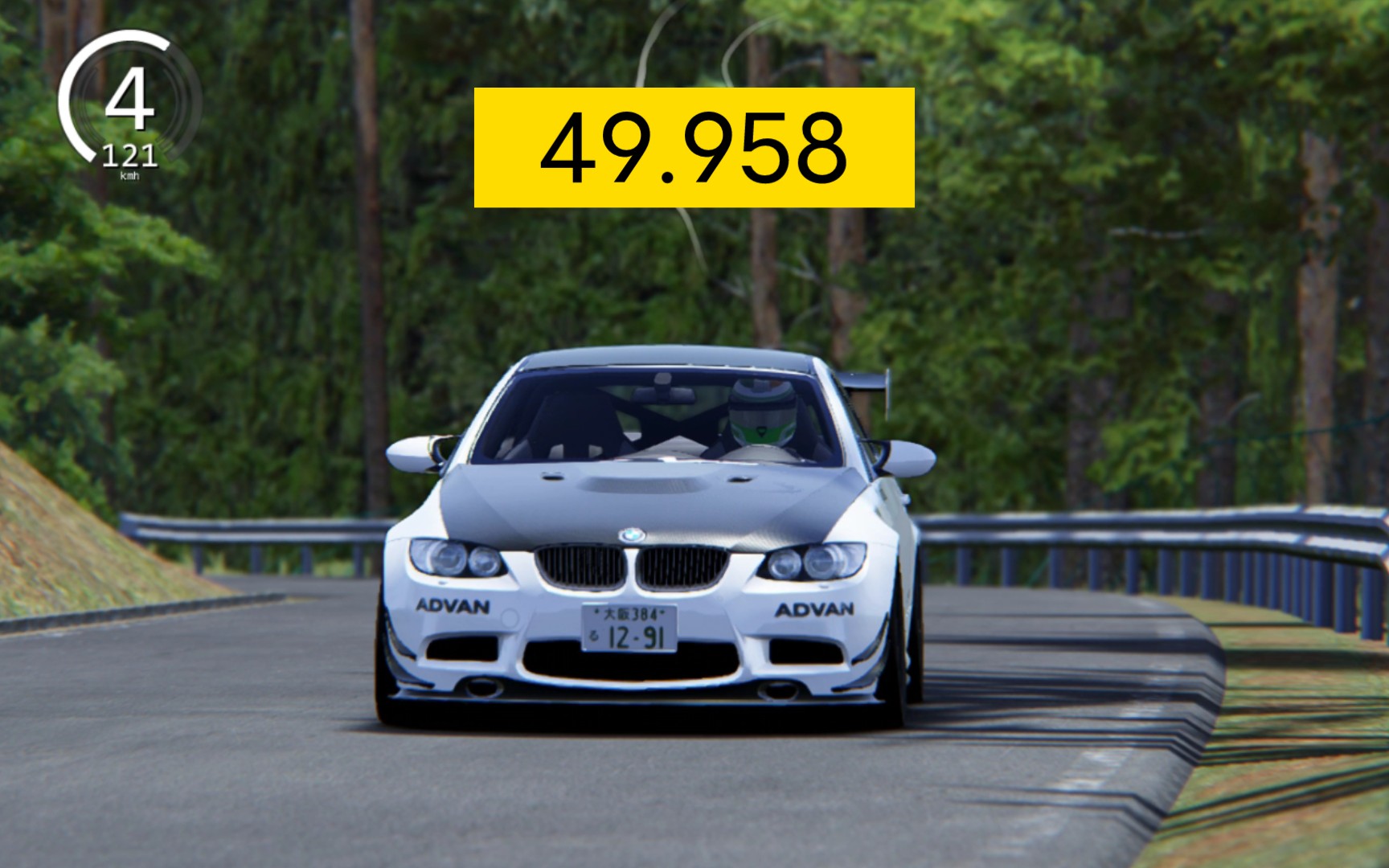 《神力科莎》群马短道 宝马M3 E92 Assist 49.958s_哔哩哔哩bilibili_ASSETTOCORSA