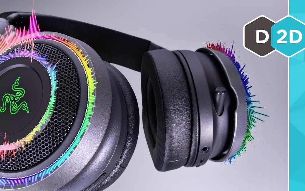【Dave 2D 双语字幕】雷蛇Nari影鲛终极版-用触觉反馈感受声音 This Razer Headset Lets You FEEL ...