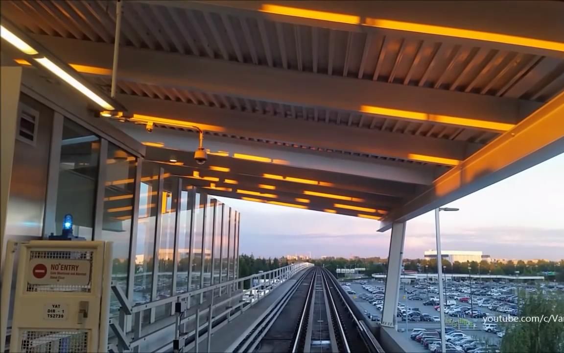 （温哥华天车加拿大线） Translink's Canada Line - YVR Airport to Waterfront_哔哩哔哩 ...