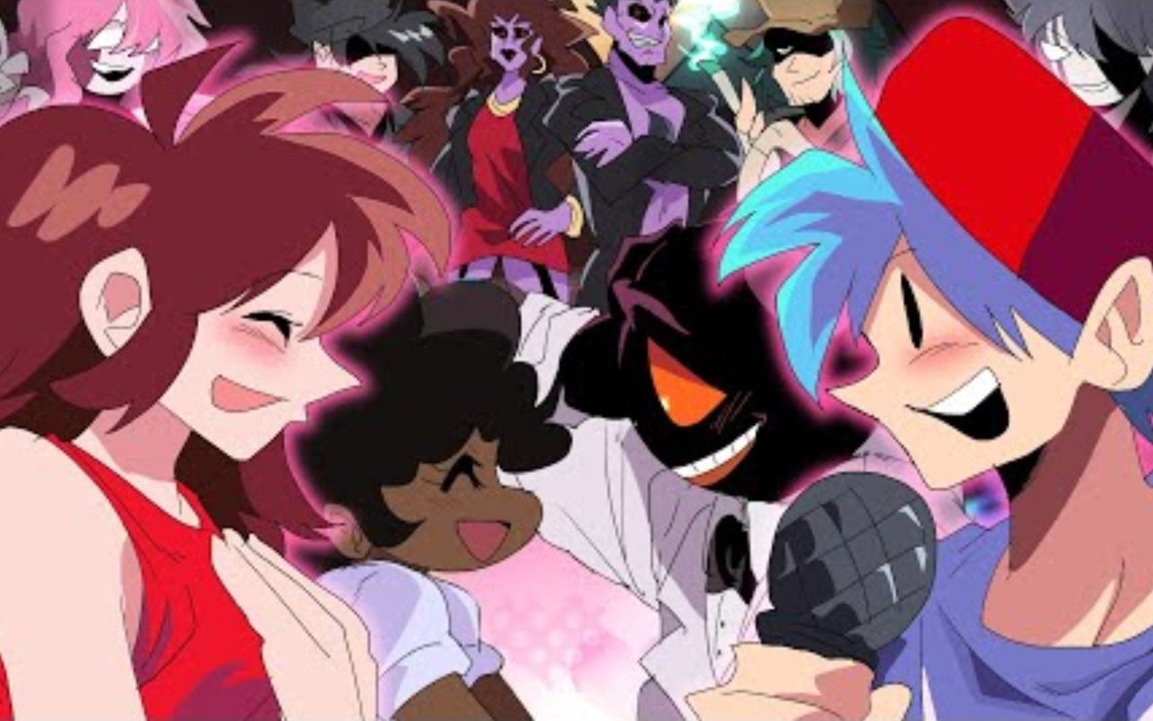 【FNF动画】“Heartbass” but Everyone Sings it（z Ke）_哔哩哔哩_bilibili