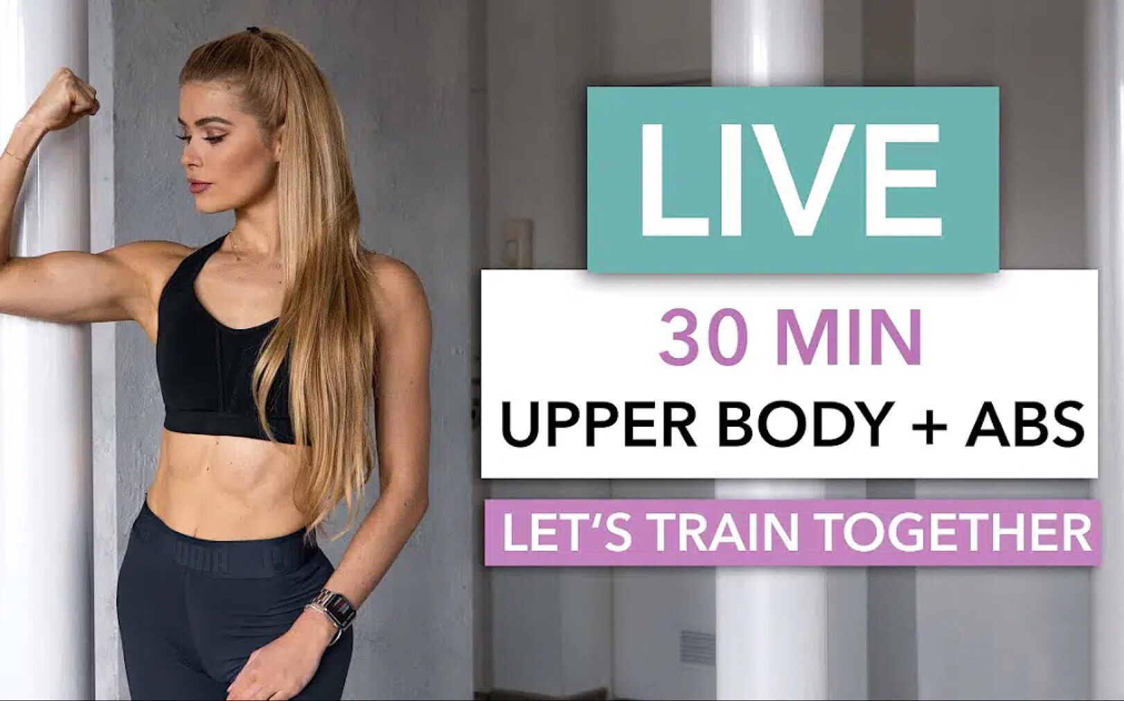 帕梅拉30分钟上肢力量训练+腹肌运动（直播版）｜Pamela Rief（4.3更新）_哔哩哔哩_bilibili