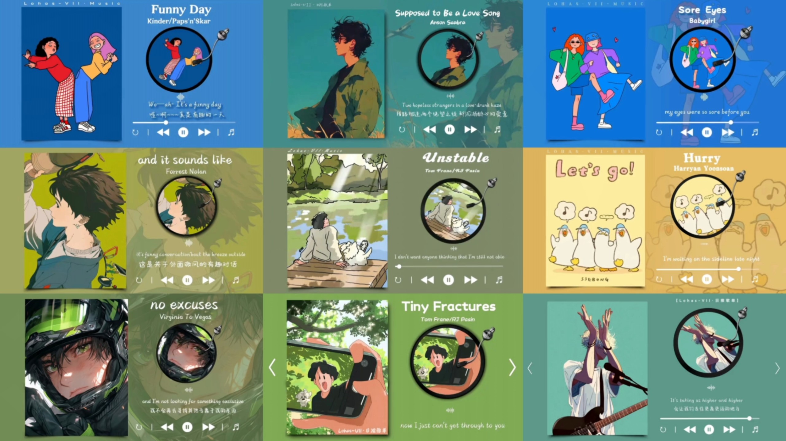 【宝藏BGM】｜旅行Vlog必备歌单合集！巨豪庭！放松·舒适·治愈·欢快-Lohas-VII-Lohas-VII-哔哩哔哩视频