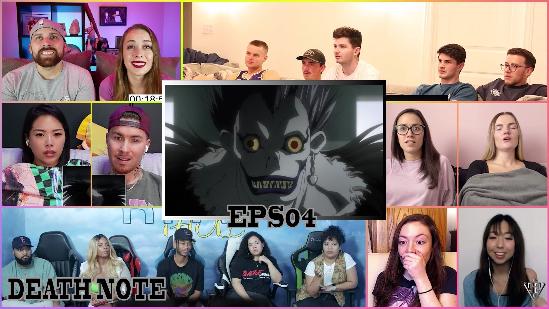 老外看死亡笔记第四集开黑反应-one-punch-fish-one-punch-fish-哔哩哔哩视频