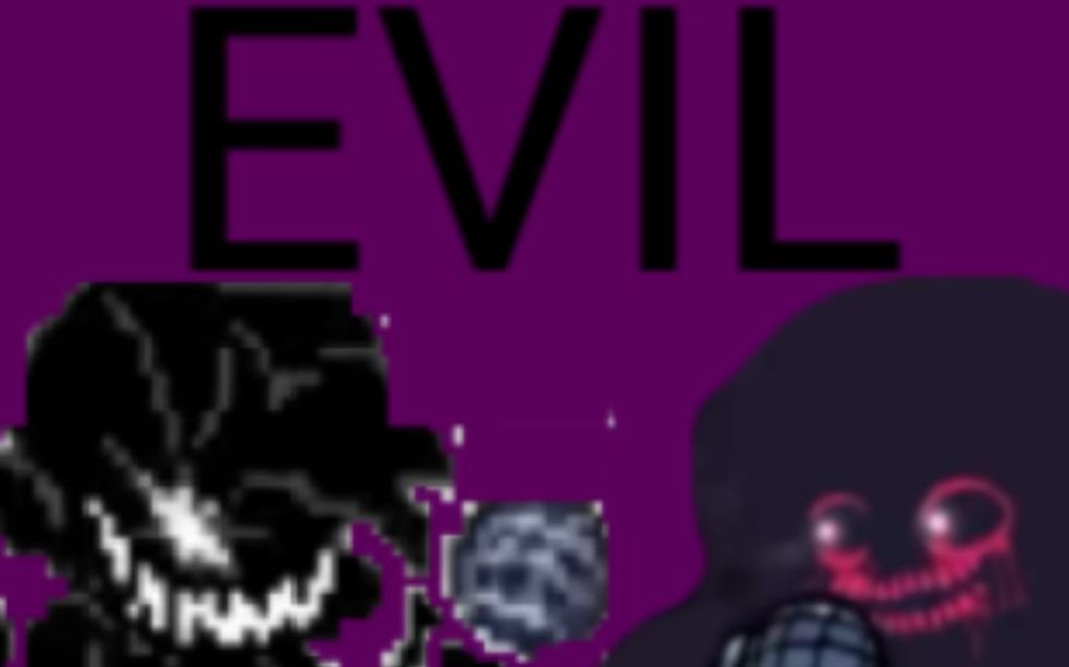 FNF EVIL BF VS pixel BF