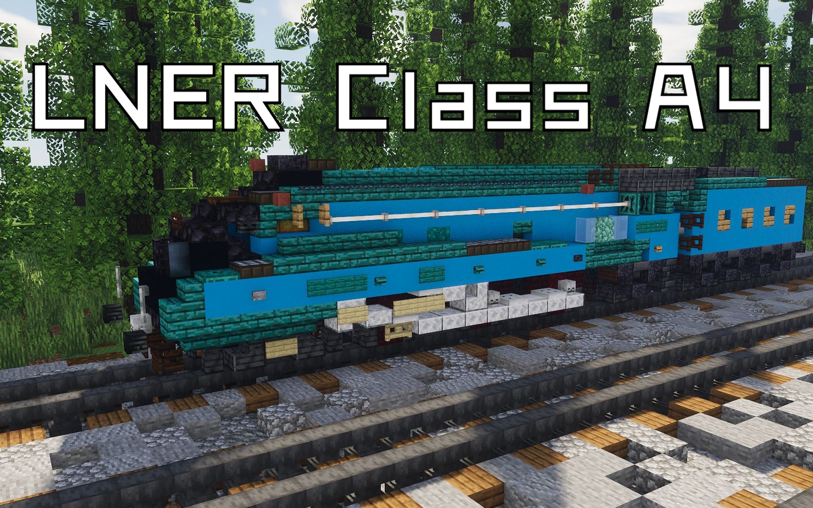 【Minecraft】LNER Class A4 "野鸭" 蒸汽机车 建筑教程 (1.5:1)-小班迪520-我的世界火车-哔哩哔哩视频