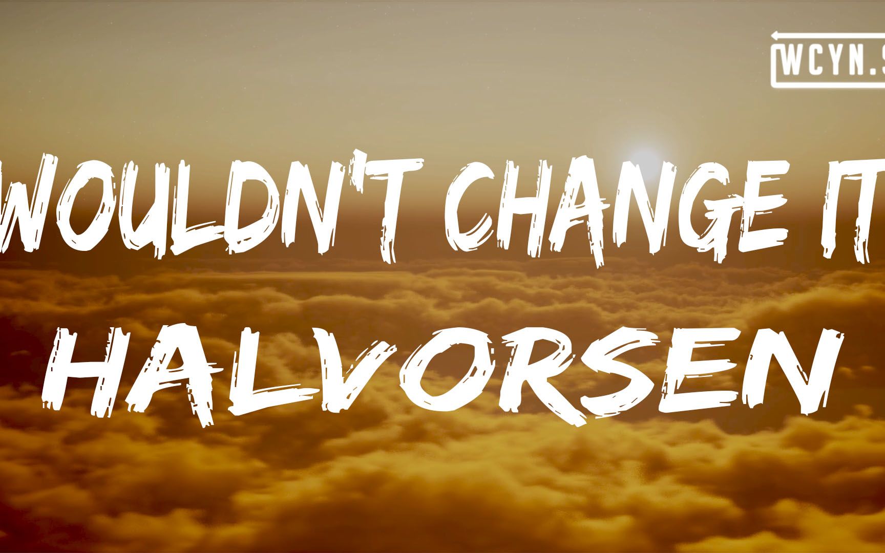 Halvorsen - Wouldn't Change It(Lyrics)_哔哩哔哩_bilibili