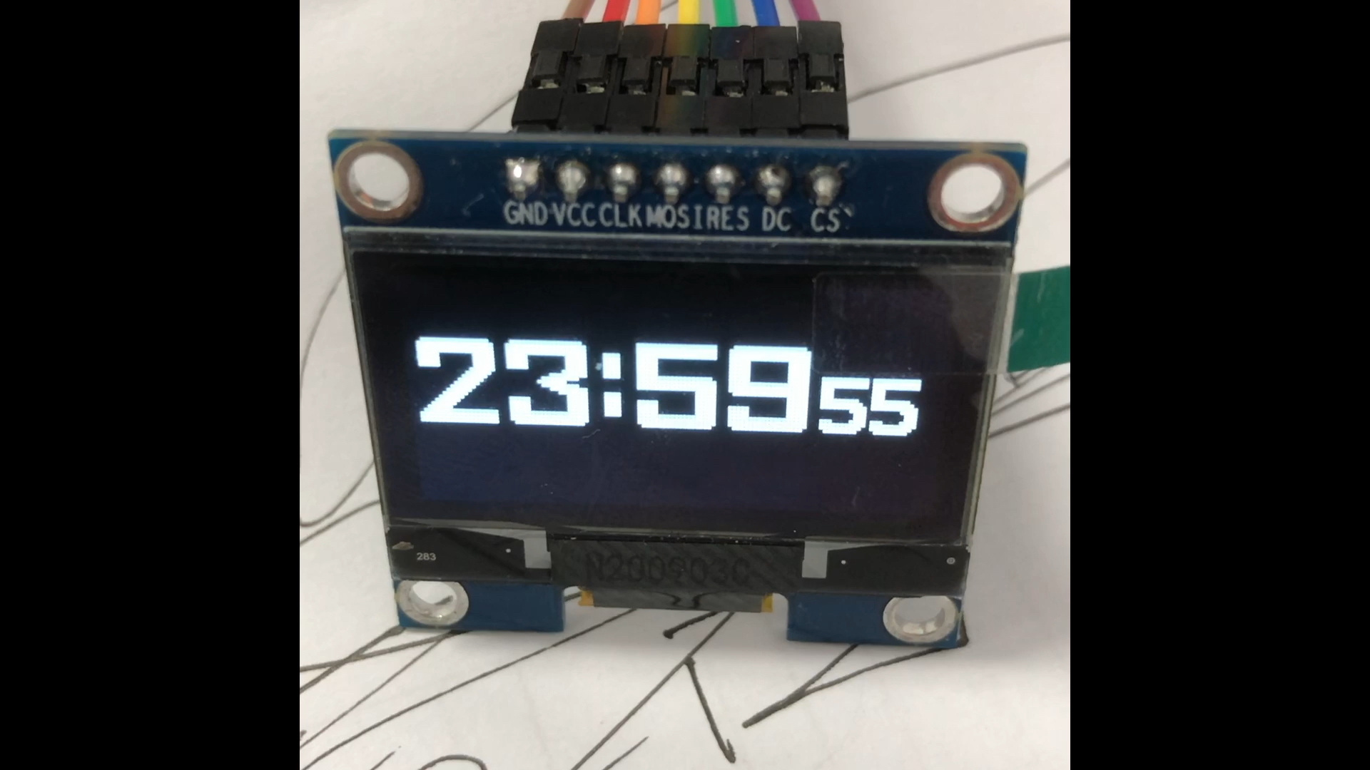 OLED时钟数字滚动 基于stm32_哔哩哔哩_bilibili