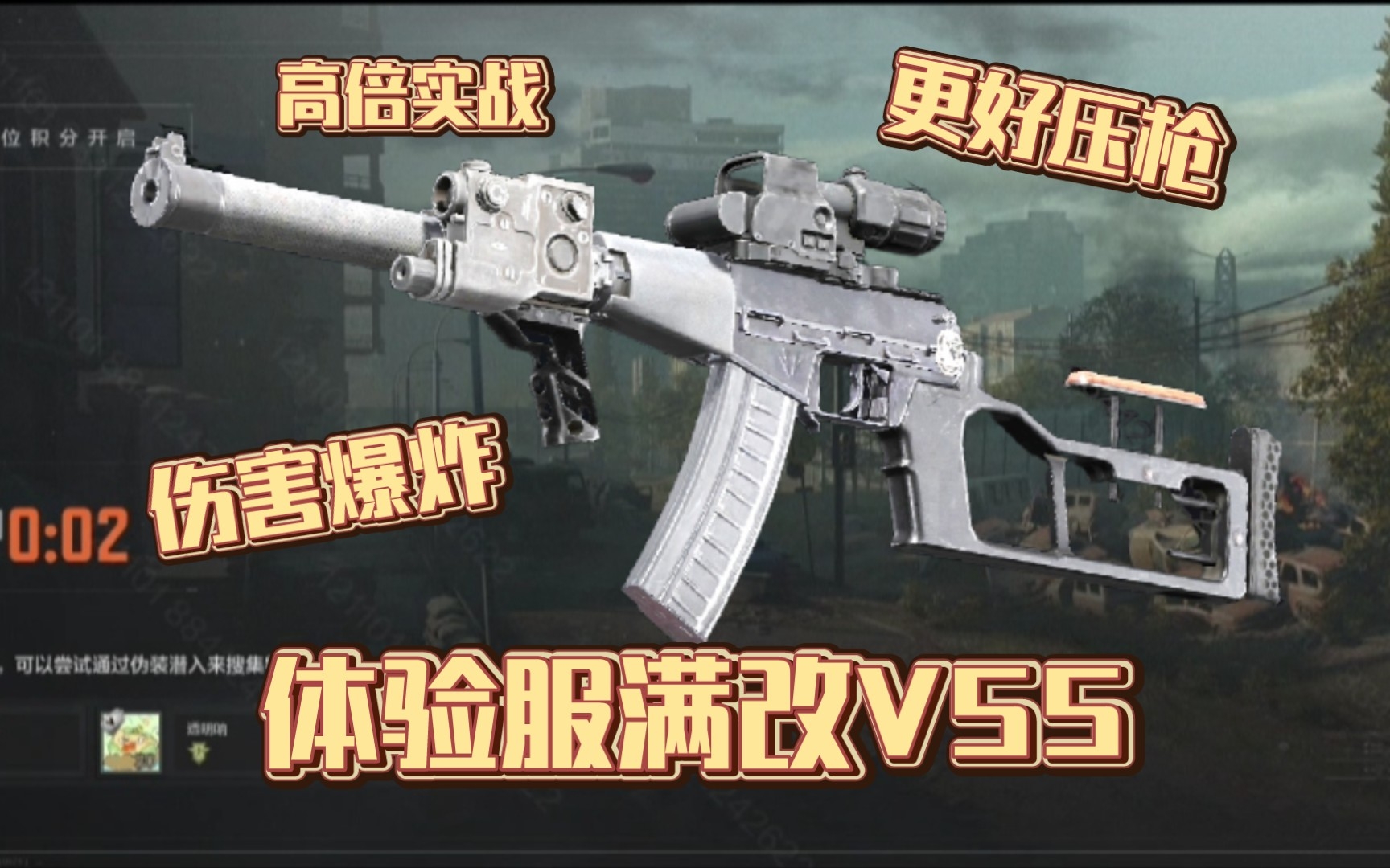 满改枪体验：新版本VSS，三倍镜稳如泰山！ - 哔哩哔哩