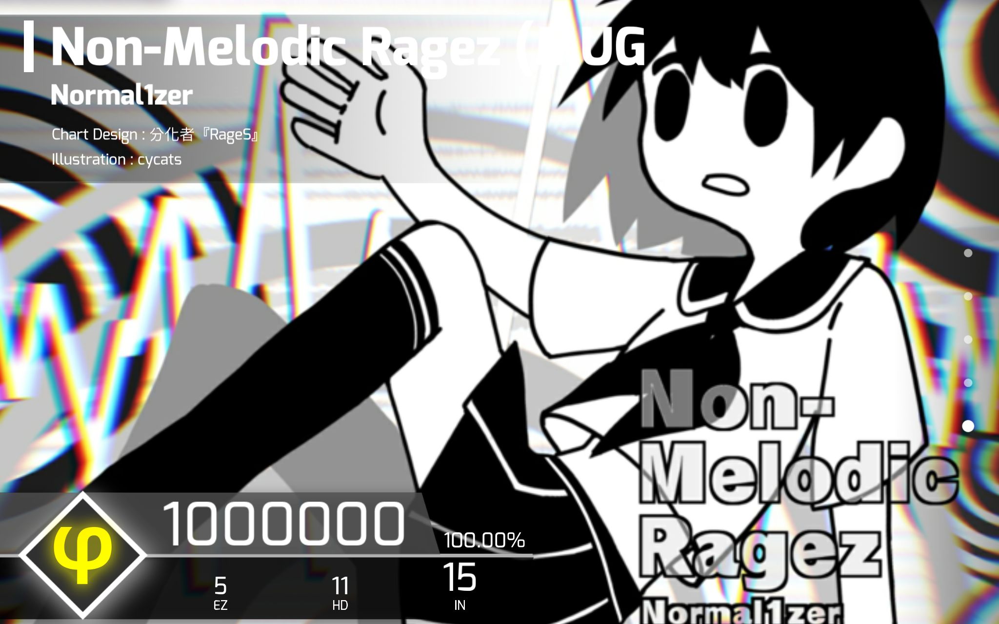 [Phigros] Non-Melodic Ragez (MUG Edit) (IN Lv.15) φ Rank_哔哩哔哩 (゜-゜)つロ 干 ...