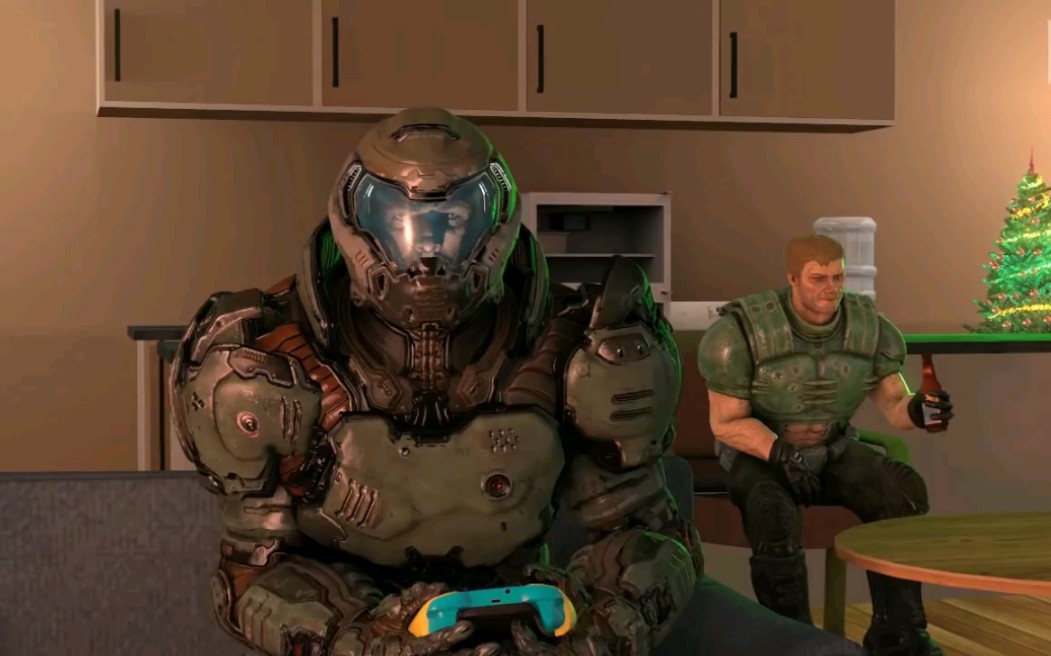 【DOOM】当你在玩游戏时亲戚家小孩来了_哔哩哔哩_bilibili