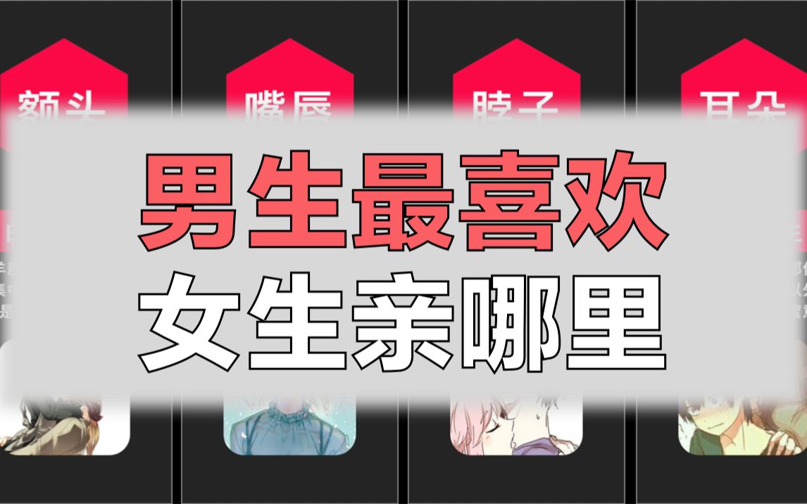 十二星座男生，最喜欢女生亲哪个部位 哔哩哔哩
