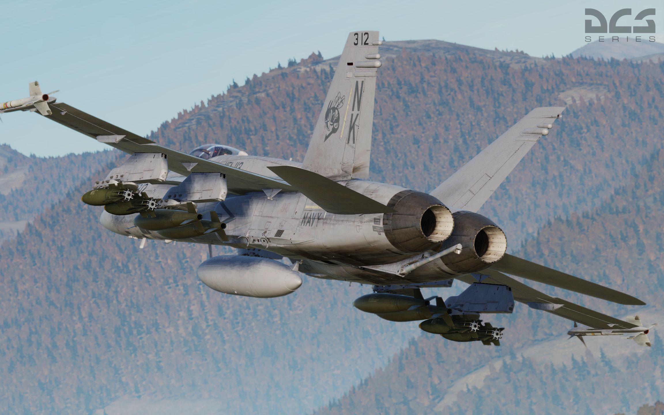 DCS-F18冷舱启动演示【中文配音版】_哔哩哔哩_bilibili