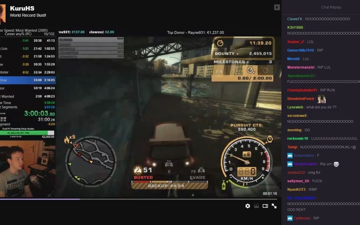 最强极品飞车9速通玩家KuruHS的最惨翻车！_哔哩哔哩_bilibili