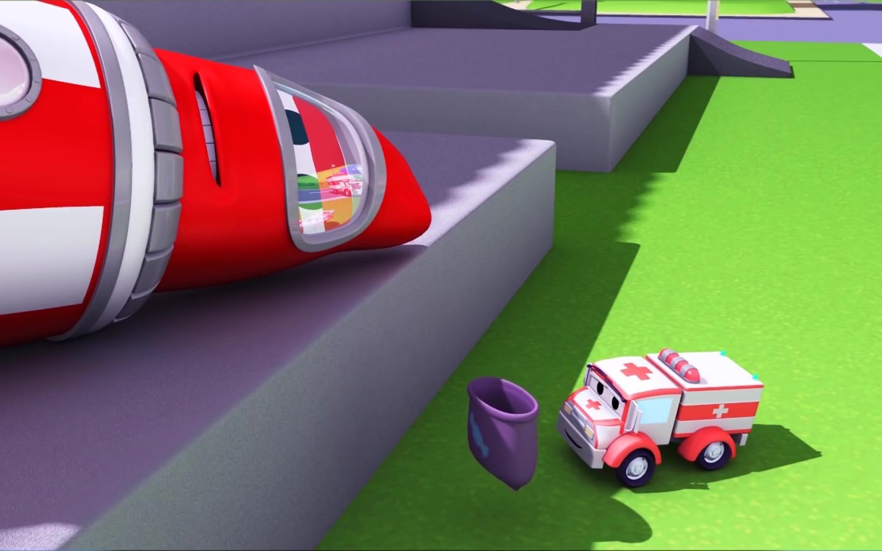 Rocky the Rocket - Amber the Ambulance in Car City l Cartoons for ...