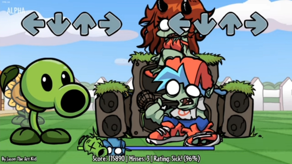 fnf优质模组 plants vs rappers 全阶段_音游热门视频