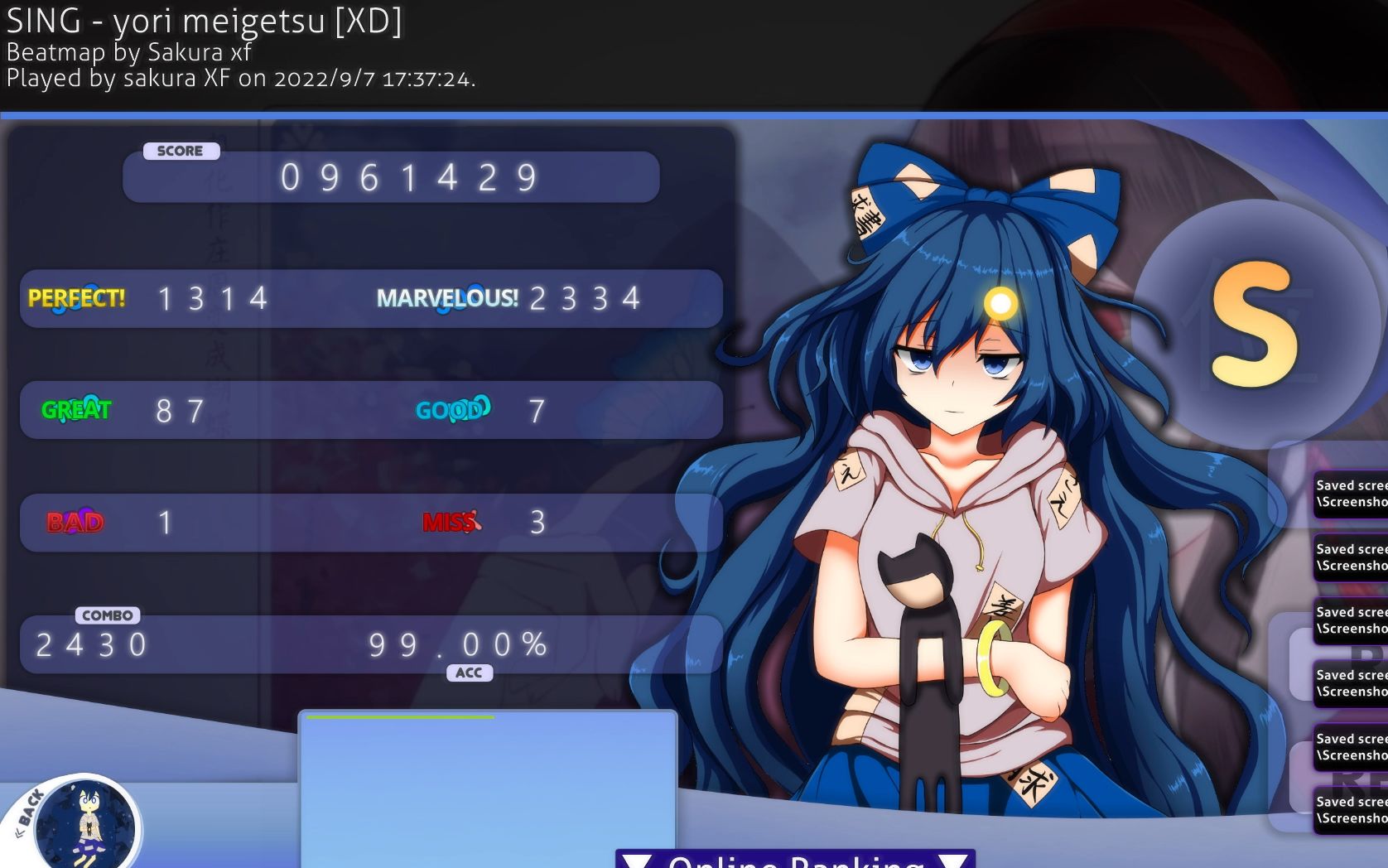 【osu!maina】 寄明月 99%_OSU