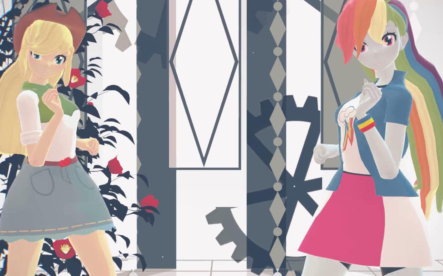 【MLP/MMD】虹林檎+wow thing_哔哩哔哩_bilibili