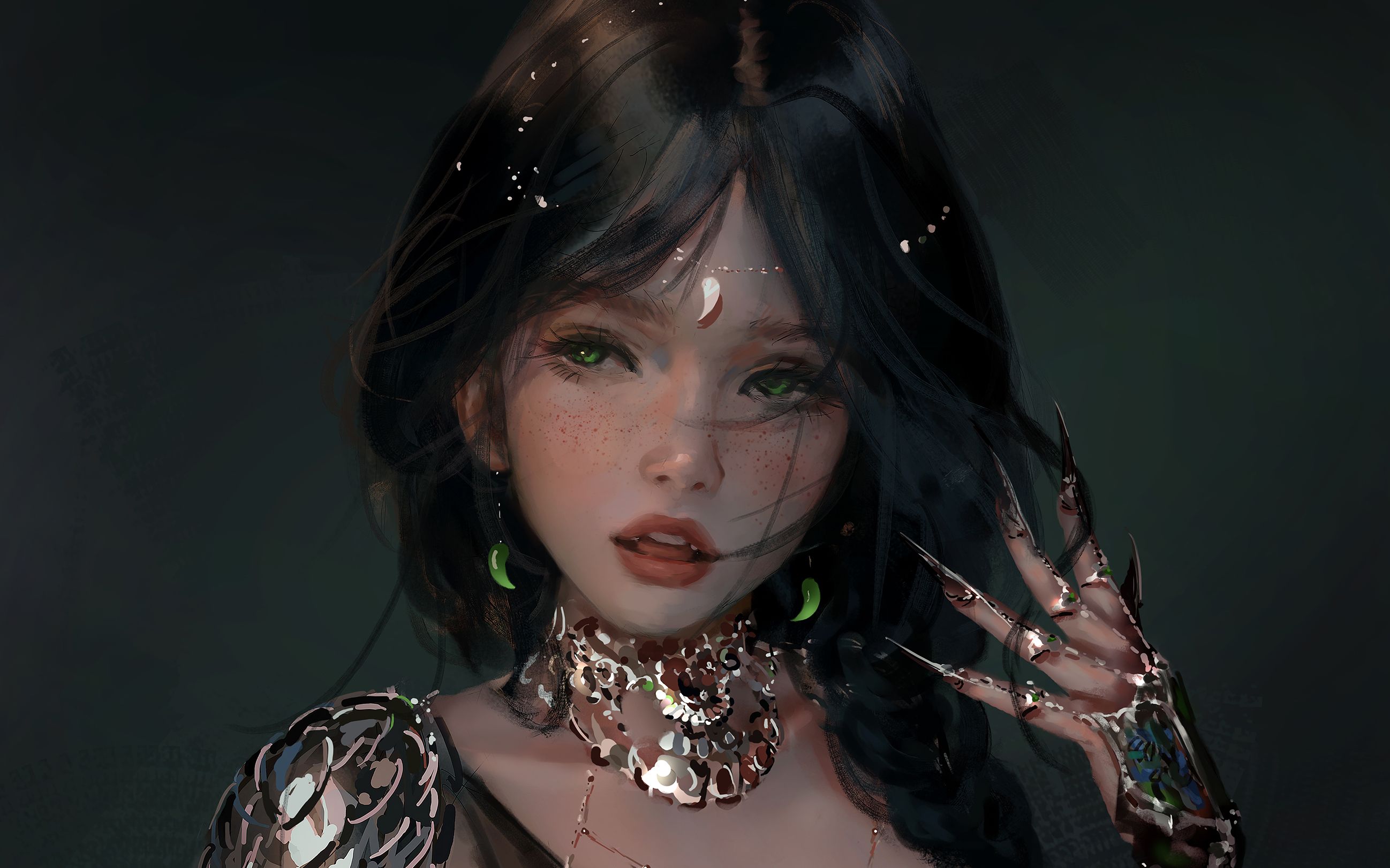 【WLOP】微醺【风玲】【板绘】 - 哔哩哔哩