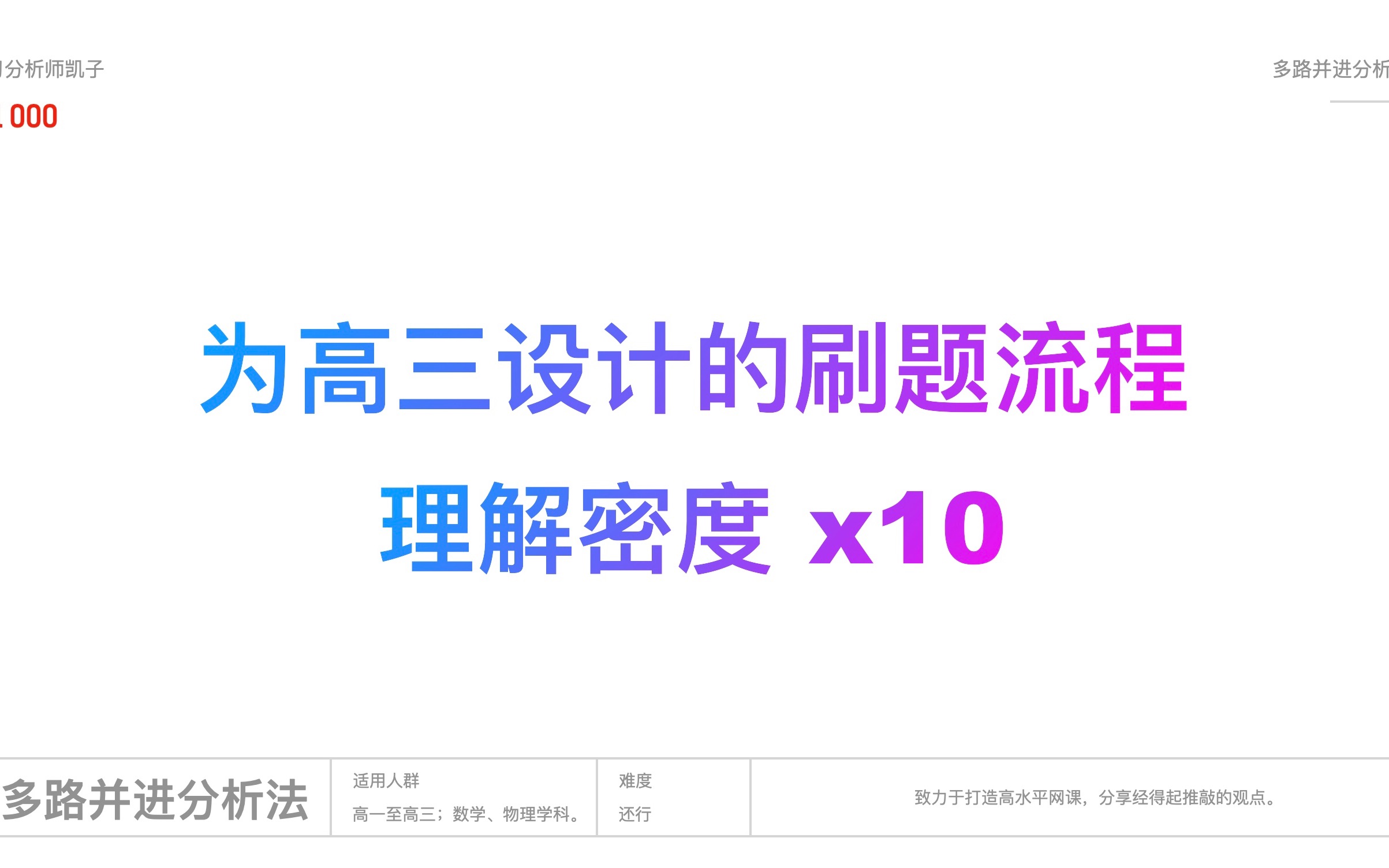 学数学最重要的刷题，我给你设计一个详细流程 哔哩哔哩