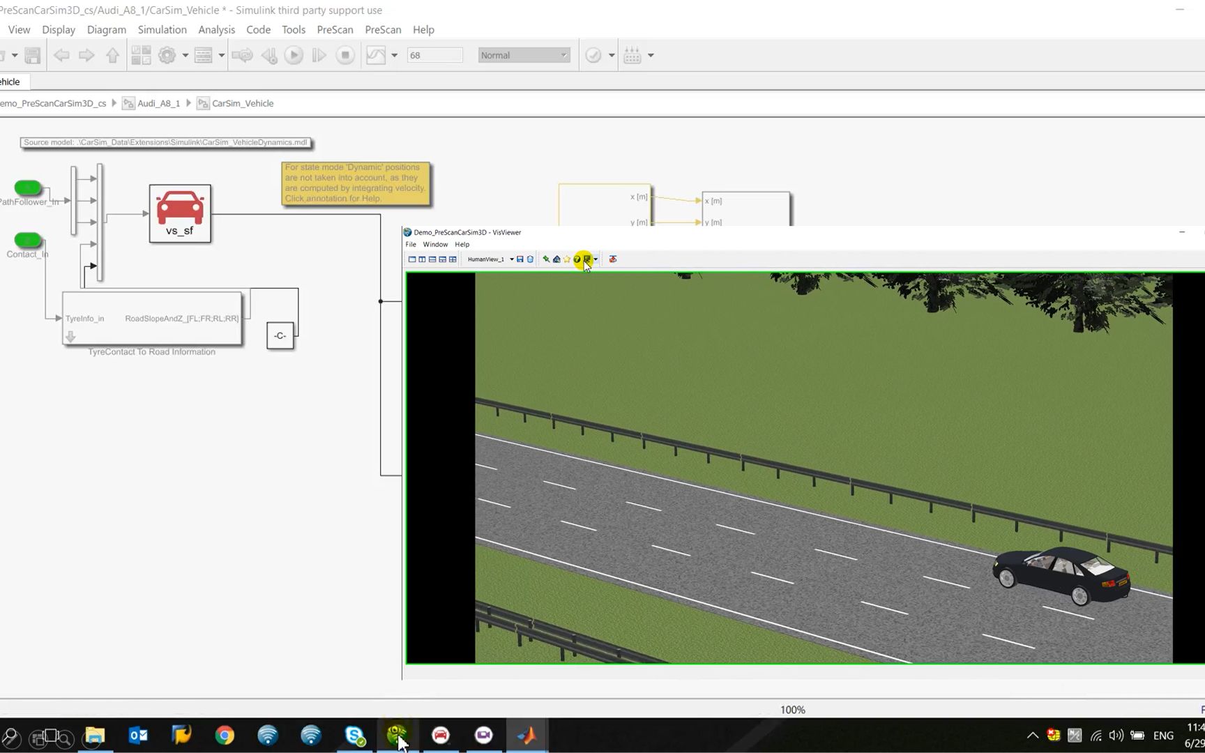 【Simcenter Prescan 联合仿真系列】Prescan + Carsim_哔哩哔哩_bilibili